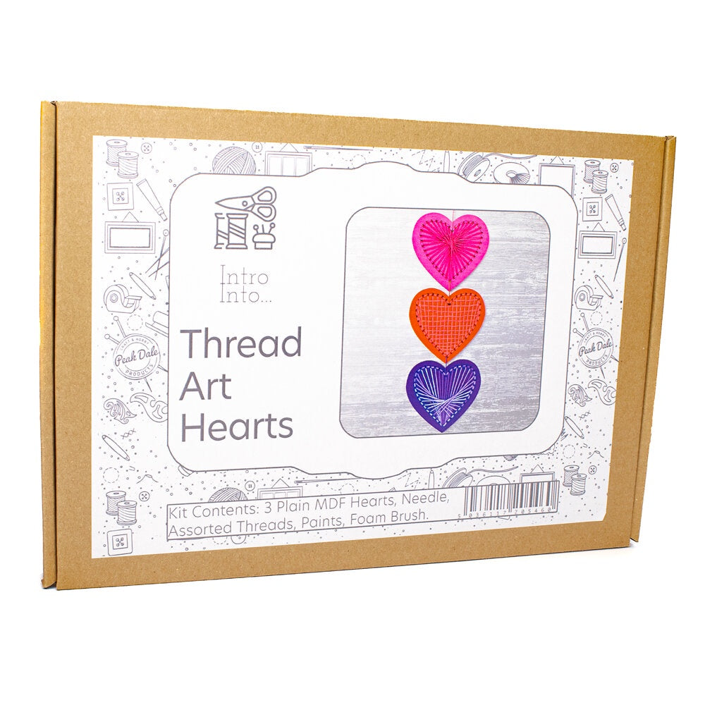 Intro to Thread Art Hearts – Create Cornwall